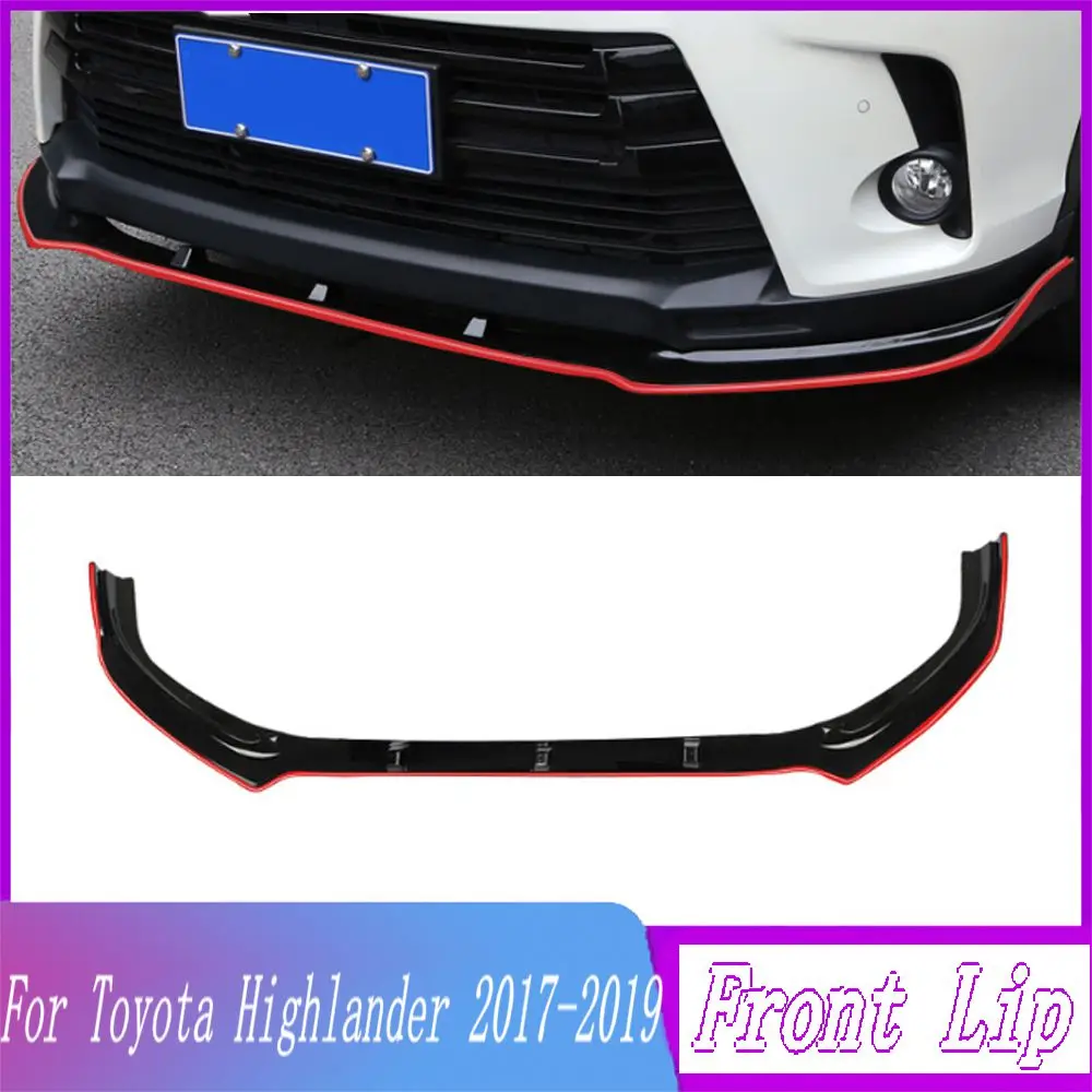 3PCS Car Front Bumper Lip Spoiler Splitter Diffuser Detachable Body Kit ...