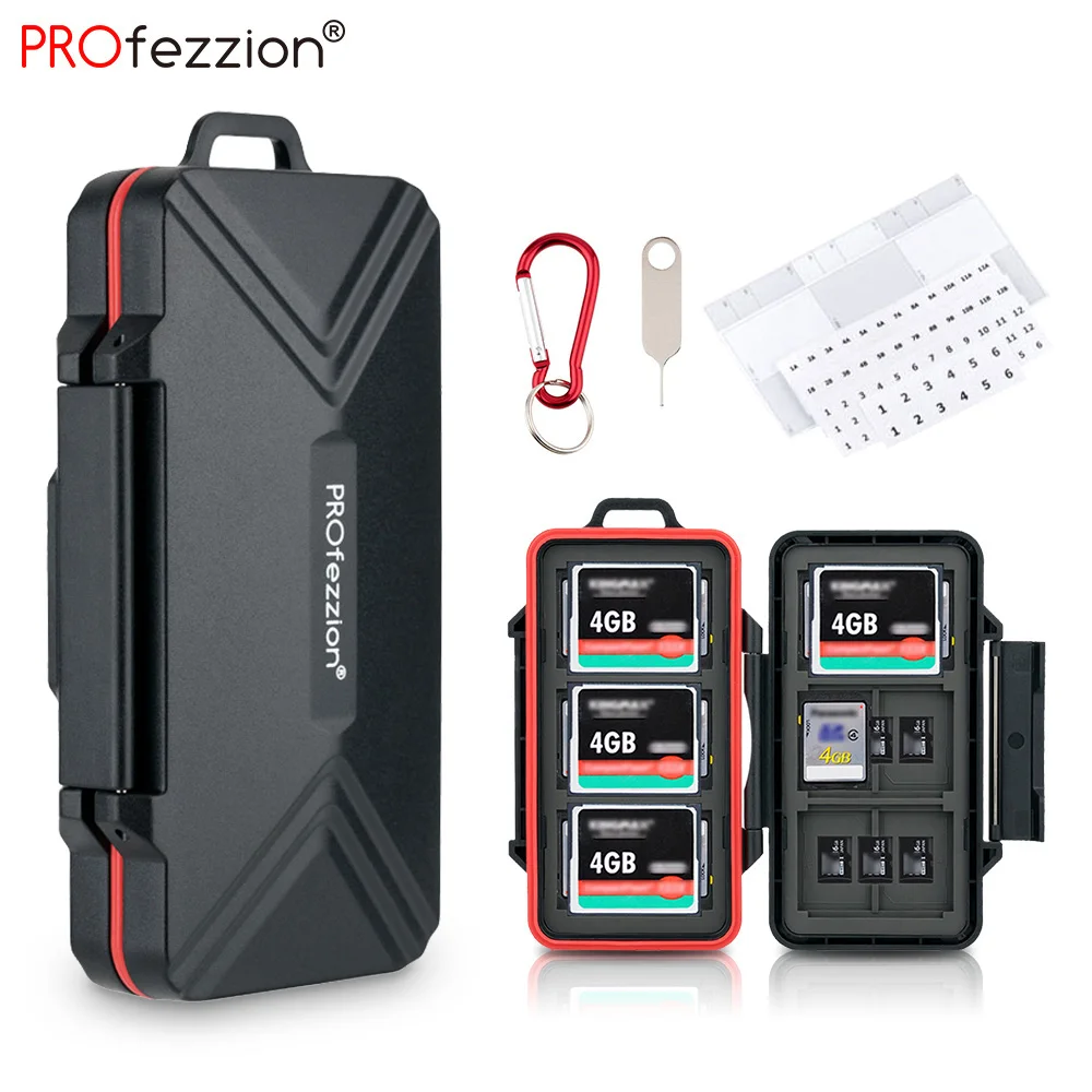 PROfezzion Luxury Durable Memory Card Holder Case Box Organizer Wallet ...