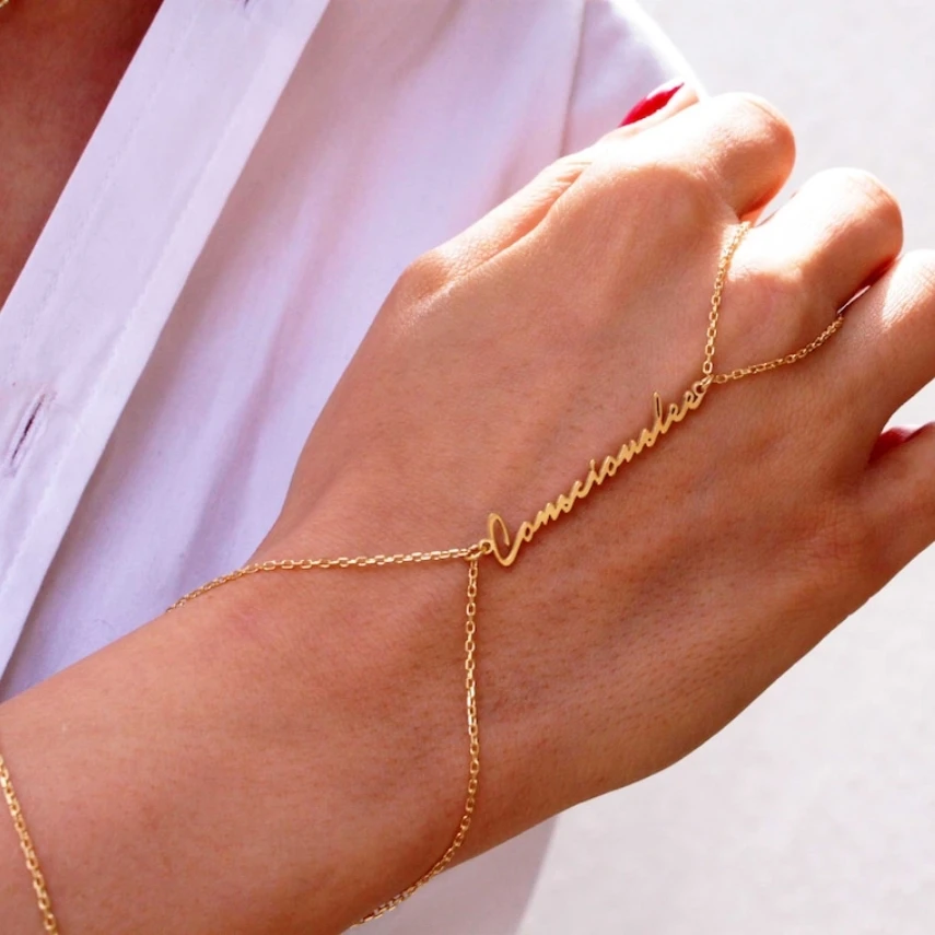 Personalized-Cartoon-Characters-Name-Hand-Chain-Jewelry-Stainless-Steel ...