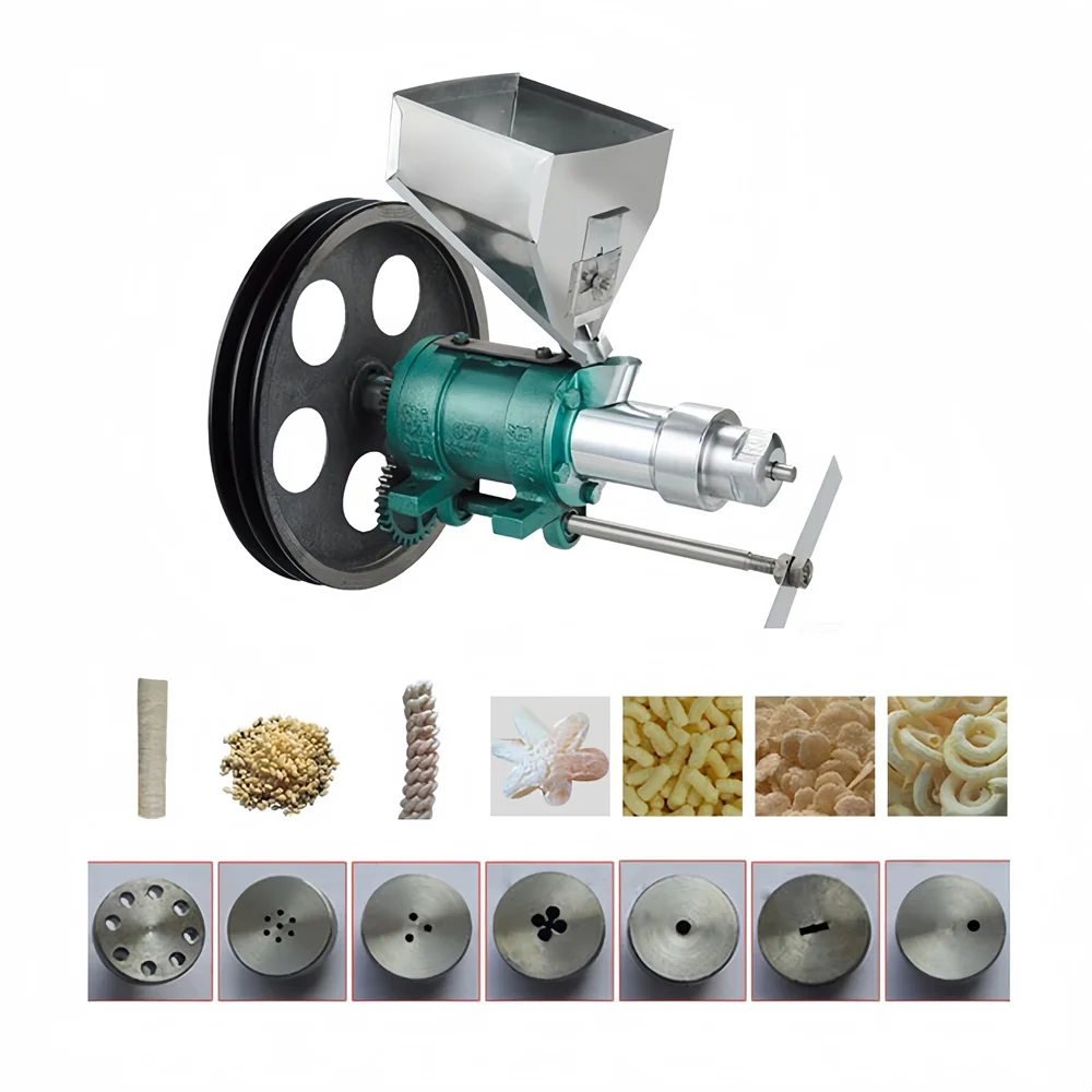 Commercial-7-Mold-Corn-Snack-Food-Extruder-Rice-Corn-Puffer-Machine ...