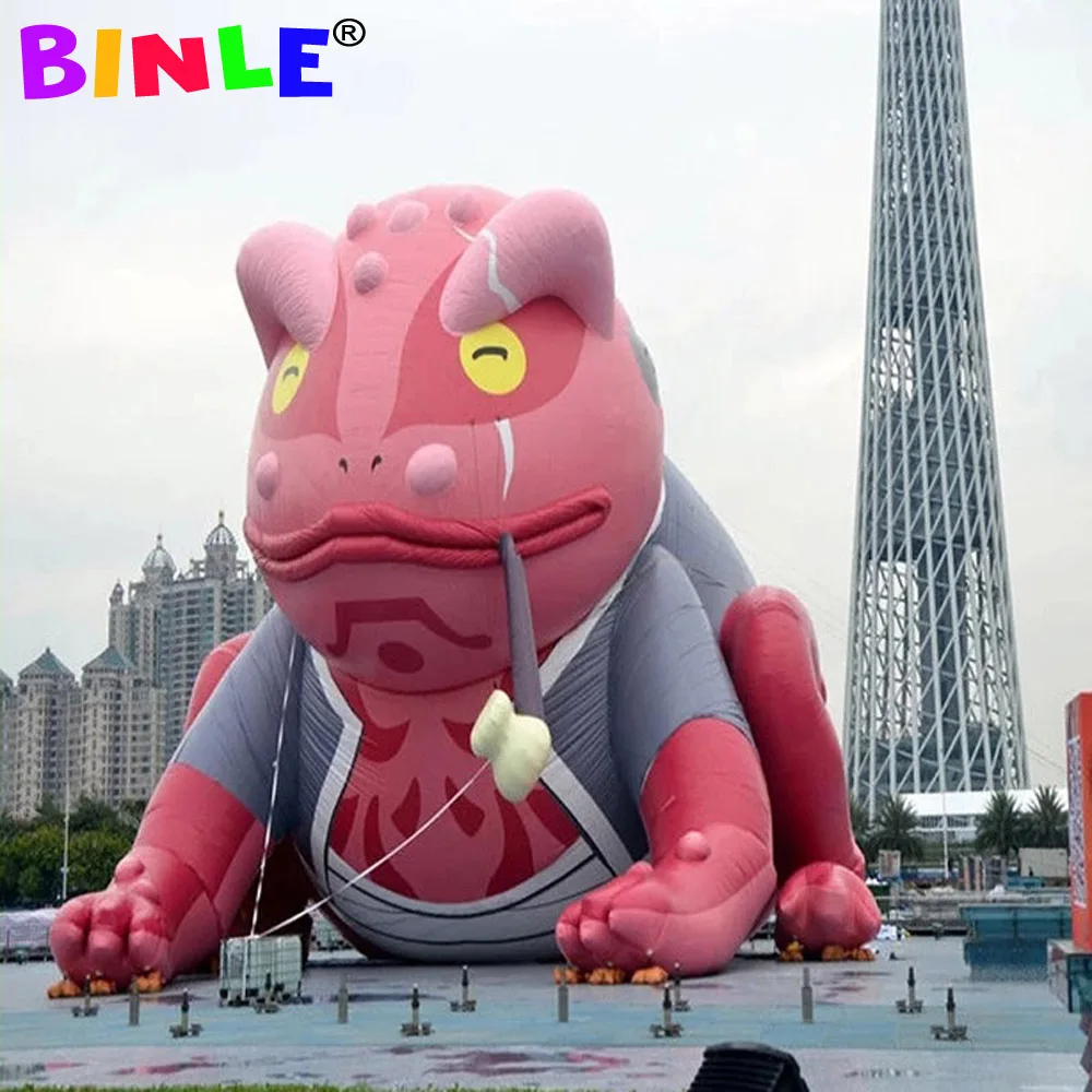 Hot sale red thinking giant inflatable frog for event decoration ...