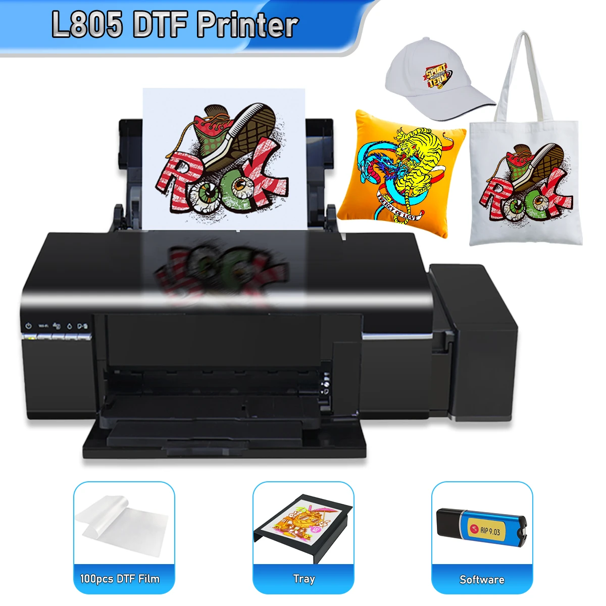 Dtf Printer Machine A4 For Epson L805 Dtf Directly Transfer Film ...
