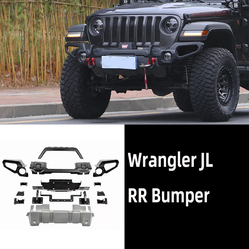 For Jeep Wrangler JT Gladiator Front Bumer Mudify Car Auto Part Stell