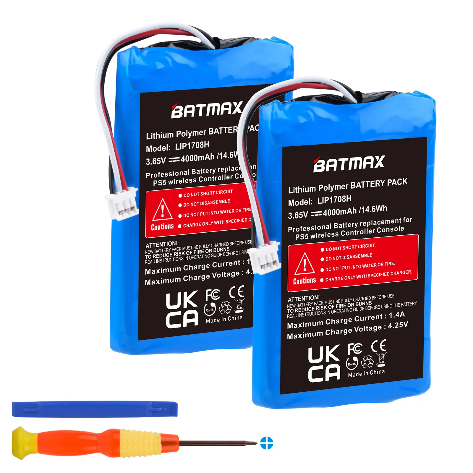 Batmax 4000mAh LIP1078 PS5 battery for Sony PlayStation 5 PS5 DualSense ...