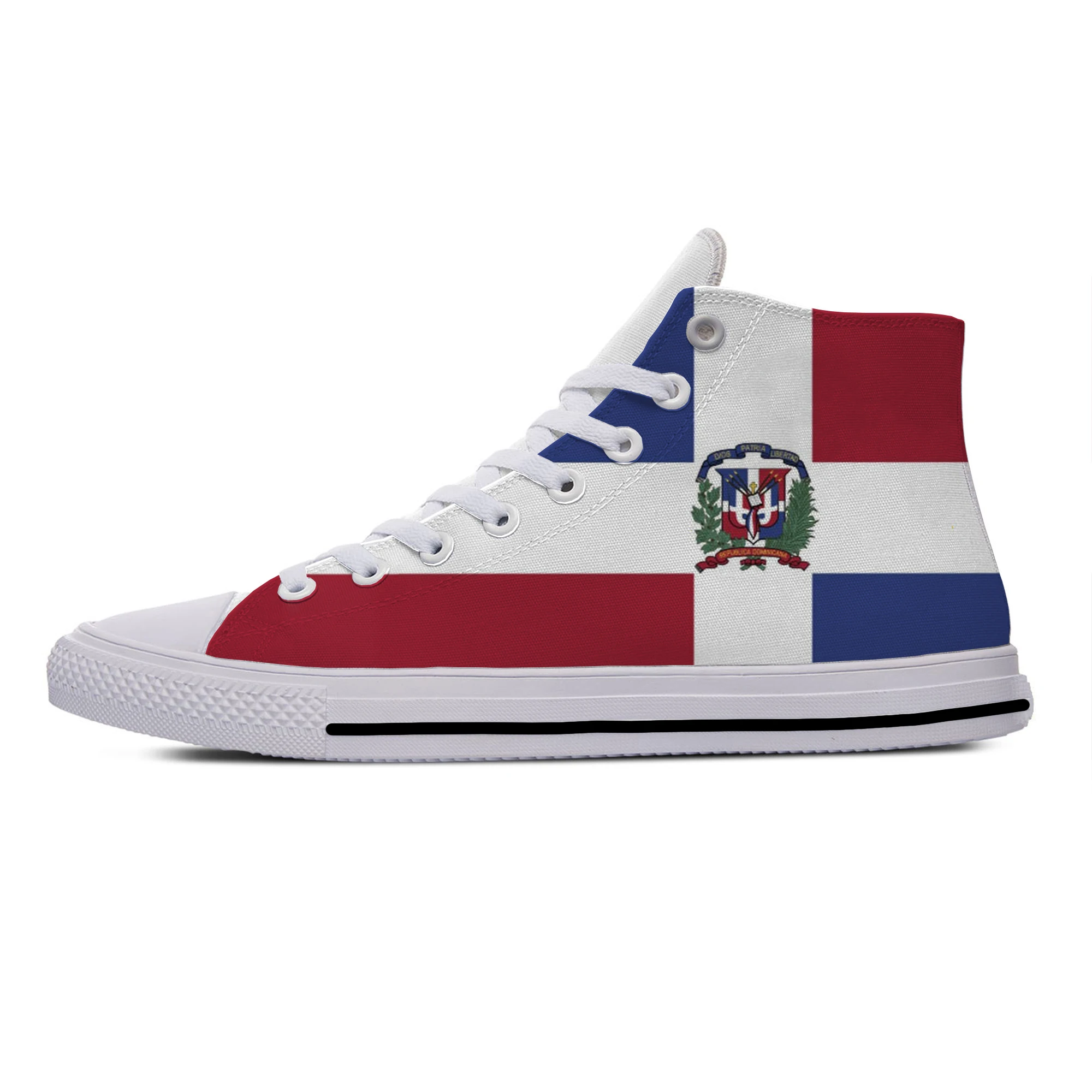 Dominican-Republic-Pride-Flag-Patriotic-Fashion-Casual-Cloth-Shoes-High ...