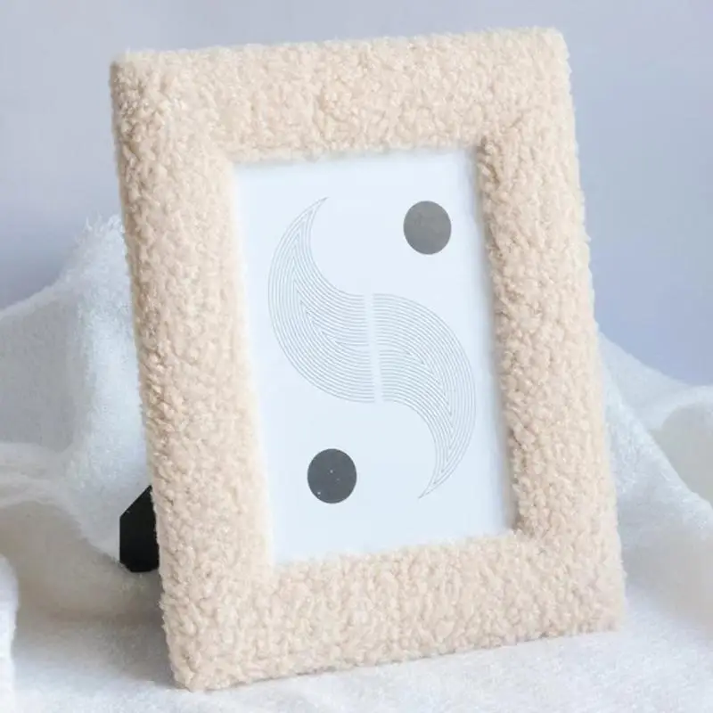 1Pc-6Inch-7Inch-Home-Modern-Simplicity-Solid-Color-Plush-Photo-Frame ...
