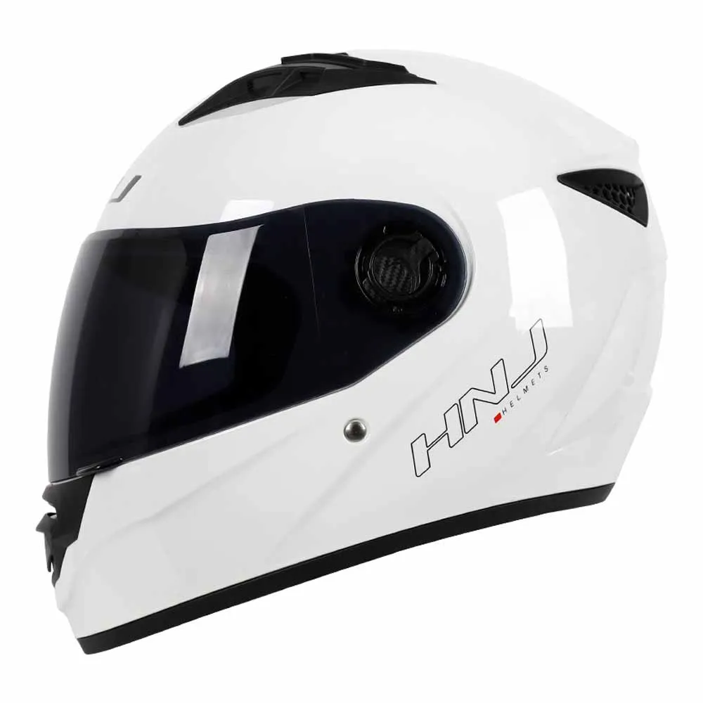 Free-Size-White-Full-Face-Biker-Helmet-Wear-Resistant-Head-Protection ...