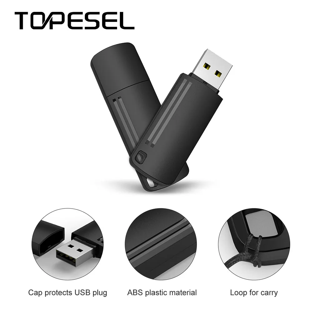 TOPESEL-Pendrive-128Gb-Memory-Stick-32Gb-Usb-2-0-Flash-Drive-64Gb-Pen ...
