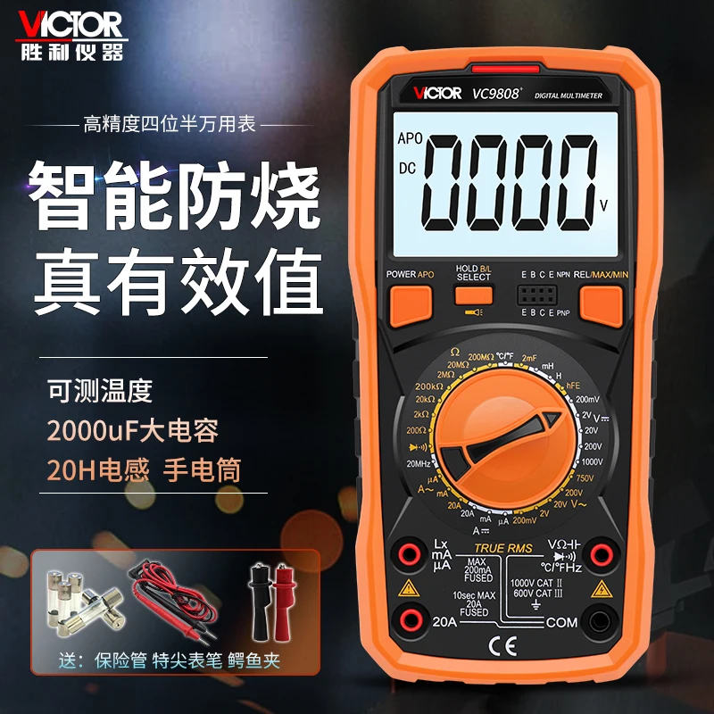 Victory multímetro digital de alta precisão vc9808 + vc9801a vc9806 vc9807a vc97 automático ...