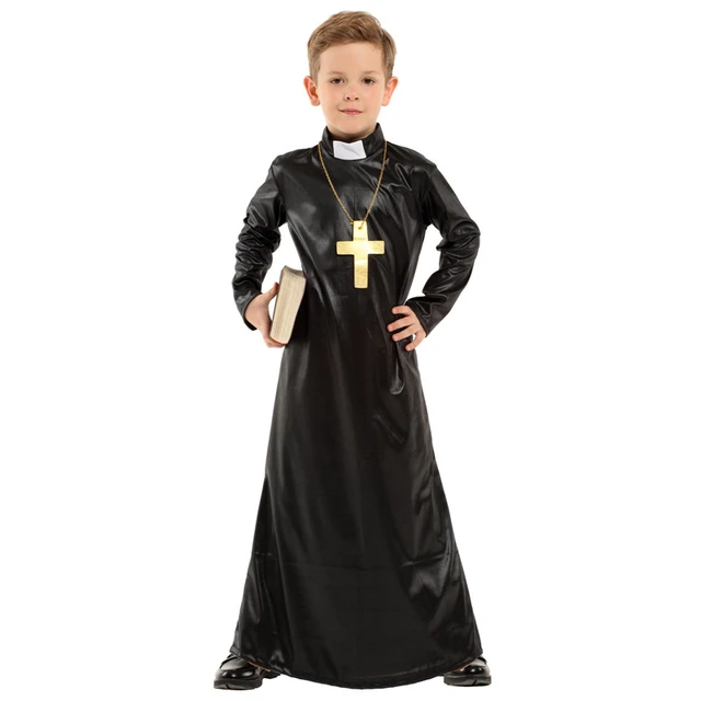 Catholic Priest Costume Little Boy
