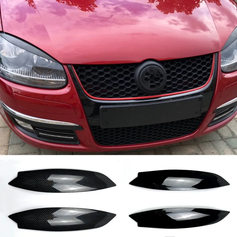 ABS Car Styling Headlight Eye Lid Eyebrow Cover Trims Fit For VW ...