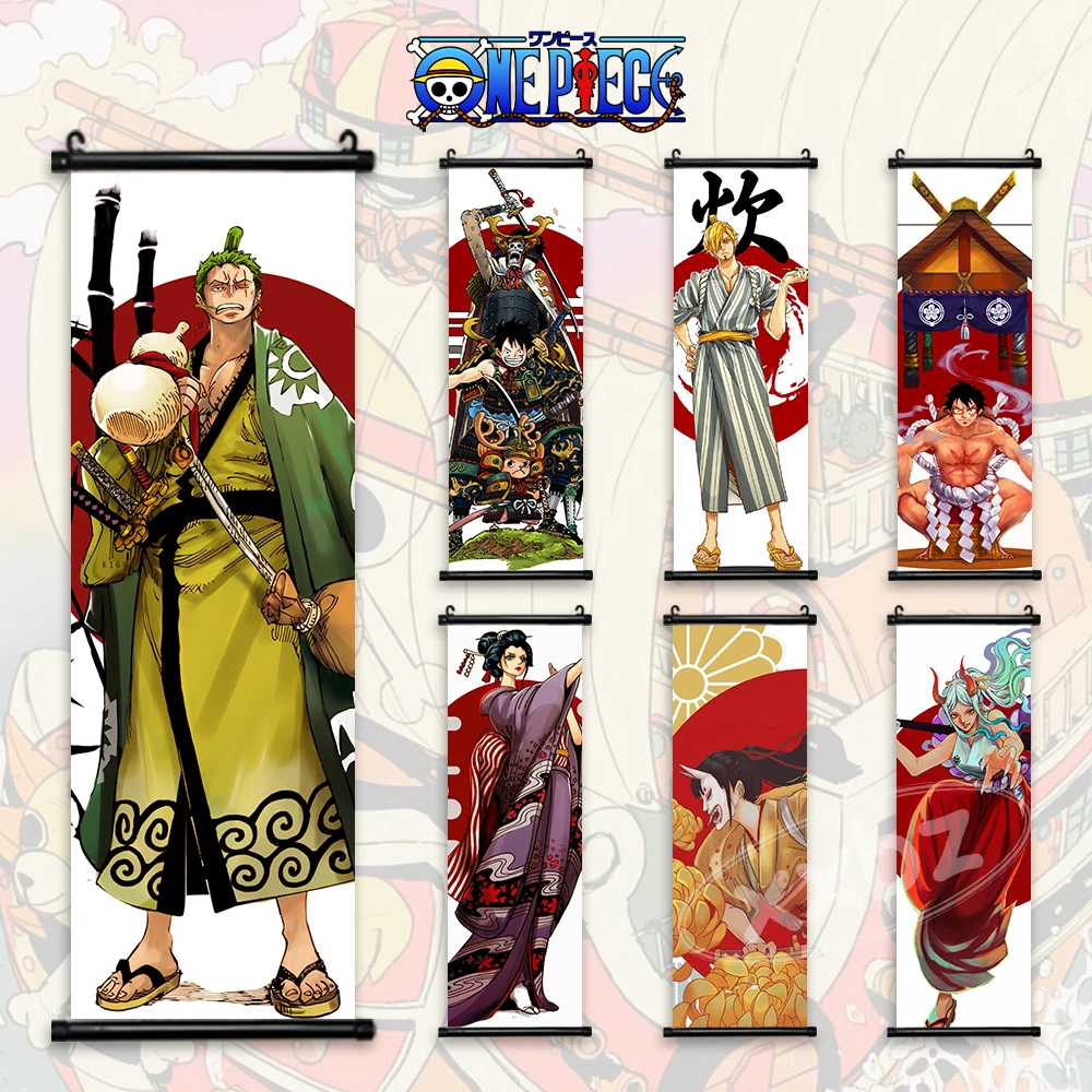 Póster de Anime One Piece Zoro, arte de pared, Sanji, pintura colgante ...