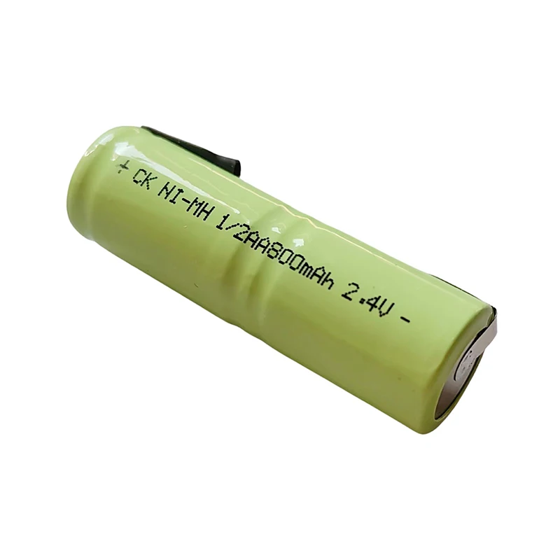 New 1/2AA 800mAh 2.4V NI-MH Rechargeable Battery 1/2 AA Cell With ...