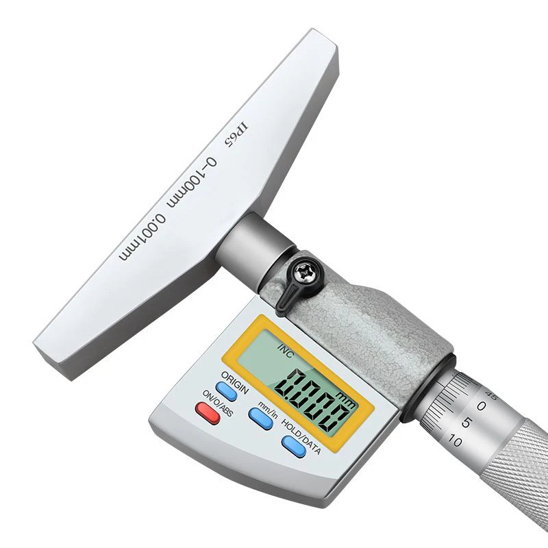0-001mm-Electronic-Depth-Micrometer-Base-Machinist-Mico-Gauge-deep ...