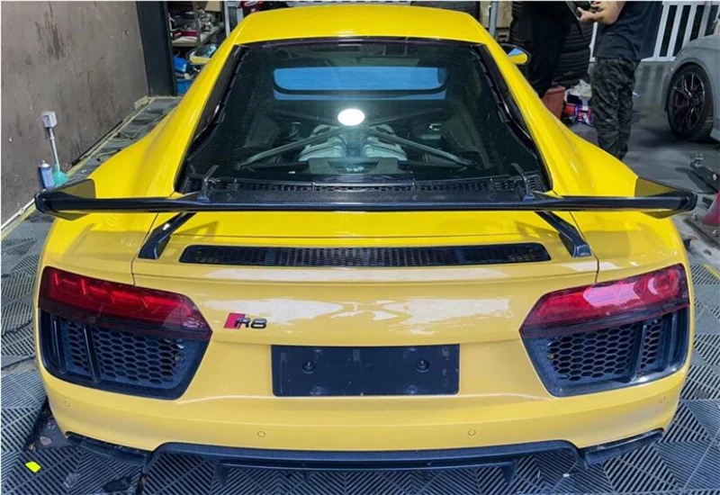 Real Carbon Fiber Spoiler For Audi R8 V8 V10 2007-2016 High Quality ...