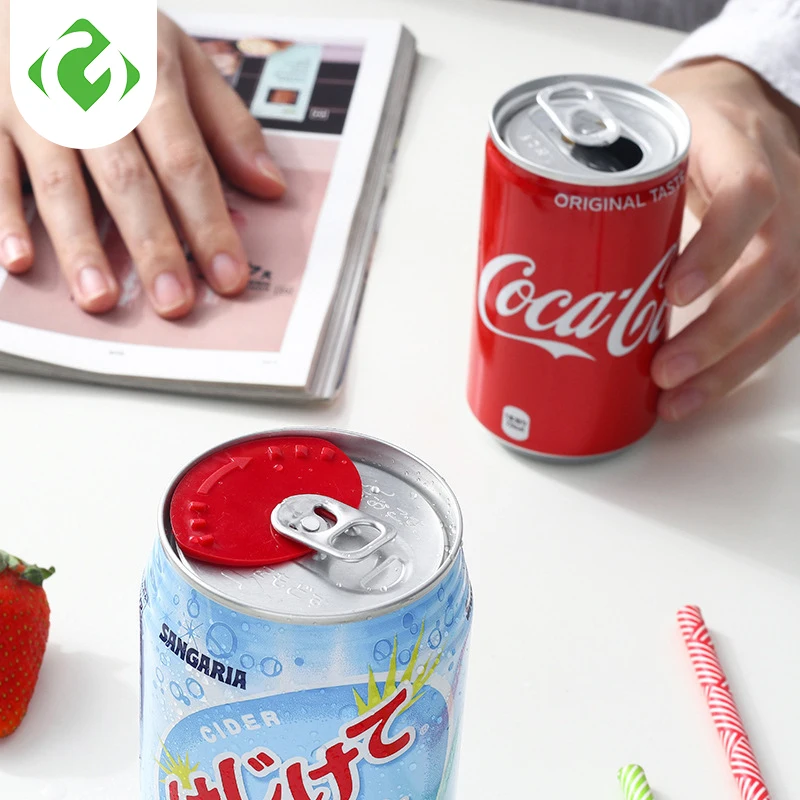 6Pcs Beer Can Cover Cans Cola Sealer Useful Beverage Can Lid Cap Soda ...