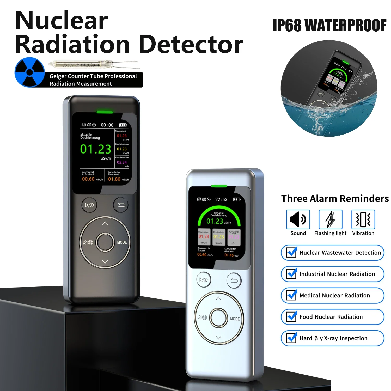 2024-NEW-GM-02-Geiger-Counter-Waterproof-Nuclear-Radiation-Detector ...