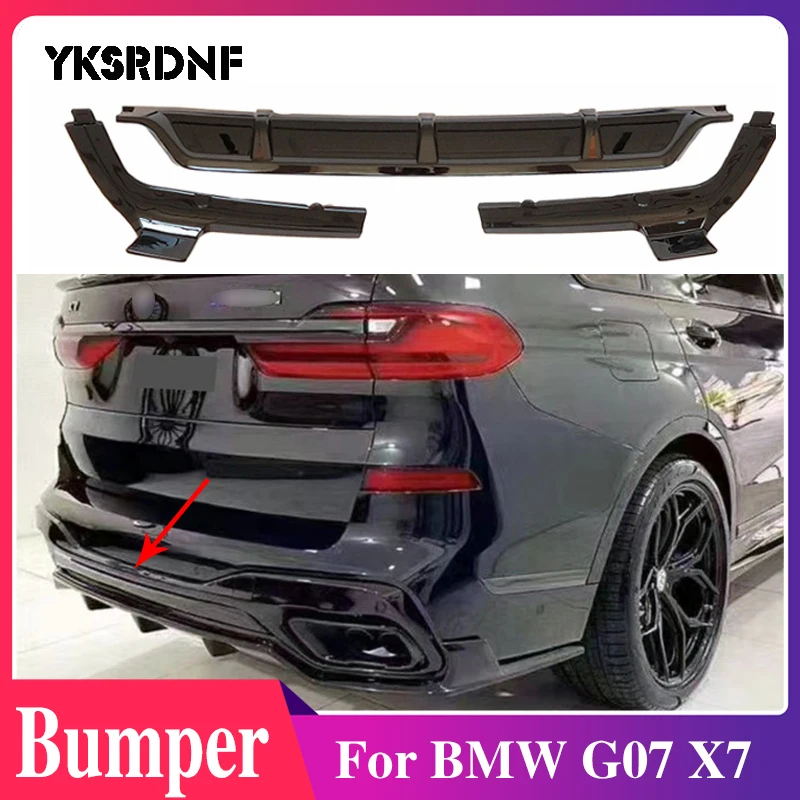 Rear-Bumper-Diffuser-Lip-For-BMW-G07-X7-M-Sport-2019-2020-ABS-Carbon ...