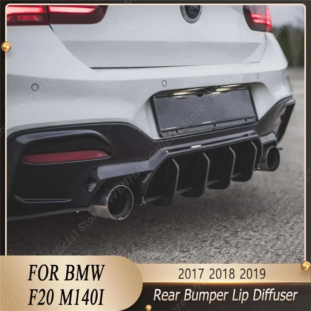 4-Fins-Glossy-Black-Racing-Durability-Rear-Diffuser-Rear-Bumper ...