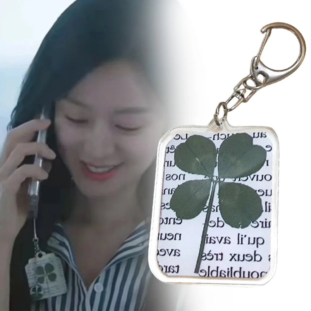 TV-Serise-Queen-Of-Tears-Ji-won-Kim-Cosplay-Key-Chain-Four-Leaf-Clover ...