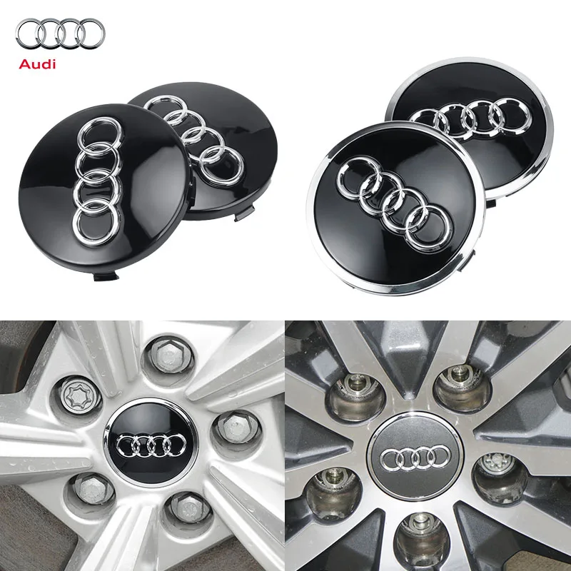 4pcs-60-61mm-Audi-Car-Wheel-Center-Cap-Emblem-Hub-Covers-Badge-For-Audi ...