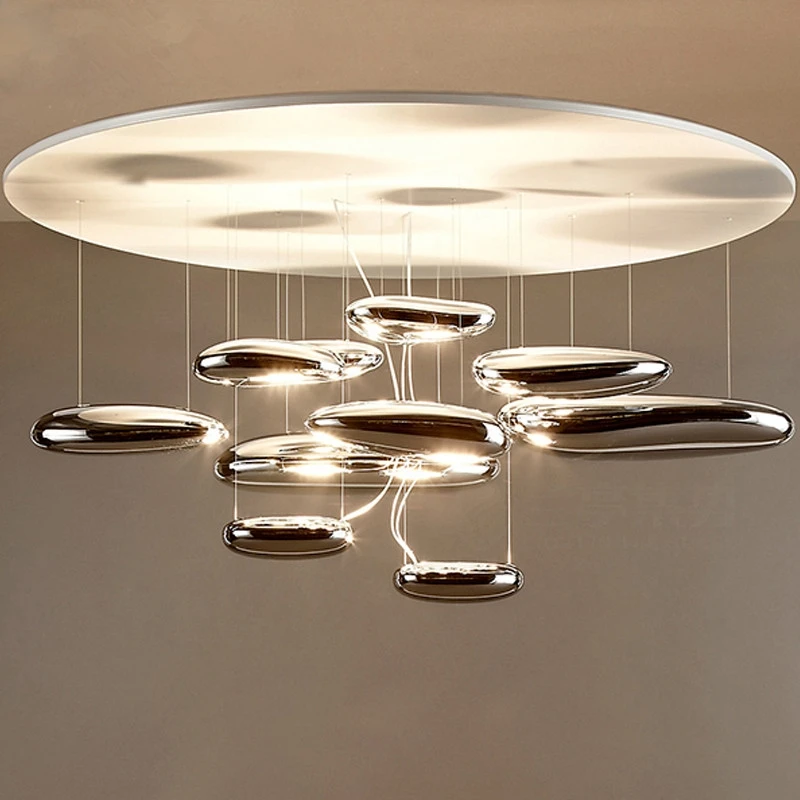 Post-Modern-Glass-Pendant-Lamp-LED-Mercury-Collection-L-mpada-De-Prata ...