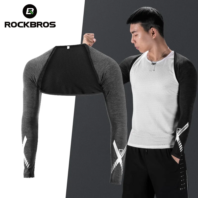 ROCKBROS-Summer-Motorcycle-Arm-Sleeves-Ice-Silk-Anti-UV-Shawl-Cuff-Men ...