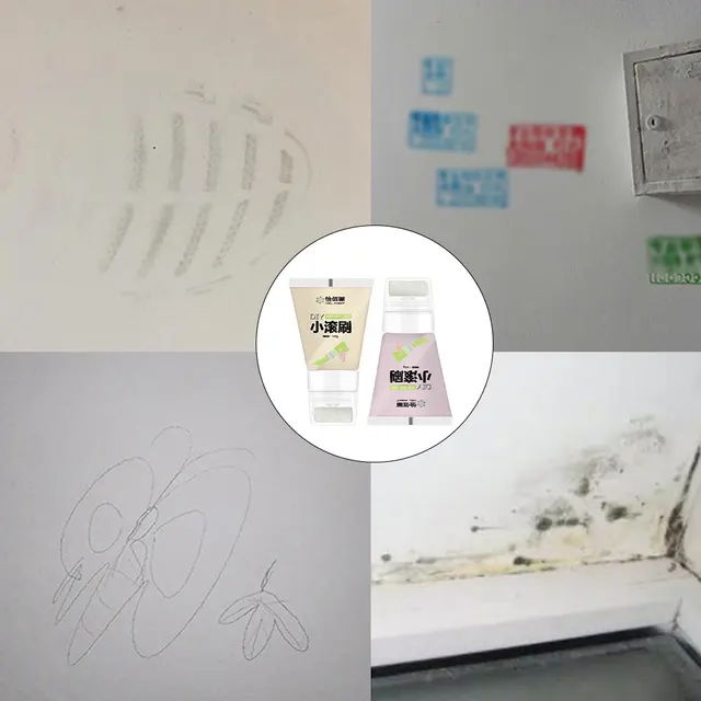 Falfesték Kis Gördülő Kefe Graffiti Burkolat Javítás Festék Fal ...