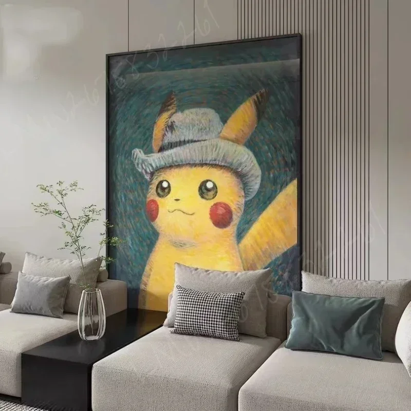 New-Van-Gogh-Museum-Pokemon-Anime-Figures-Pikachu-Watercolor-Painting ...
