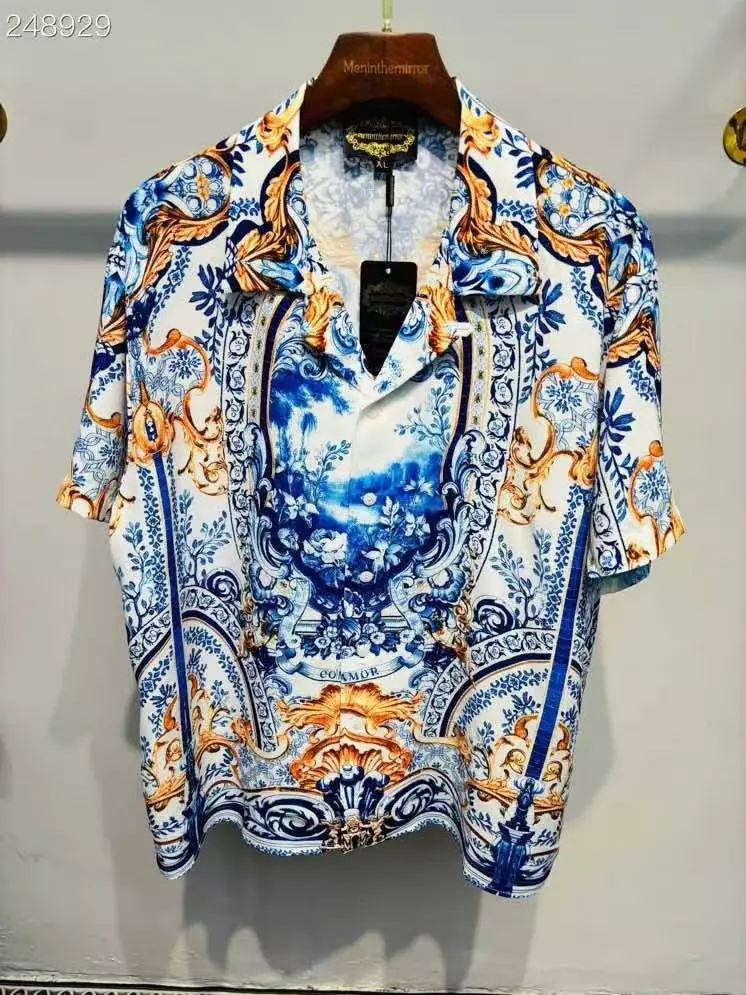 lh72329 Fashion men Shirts 2025 Popular European Design party style men ...