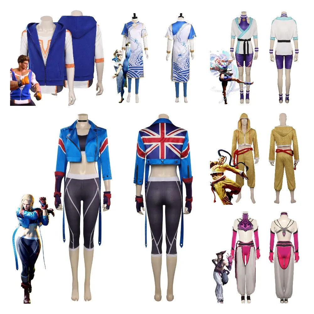 Fighter-6-Luke-Julie-Cammy-Jamie-Chunli-Manon-Cosplay-Costume-Outfits ...
