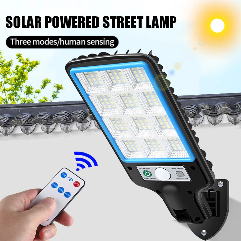 Lampes-solaires-LED-tanches-avec-d-tecteur-de-mouvement-3-modes-d-clairage-lampadaire-jardin ...