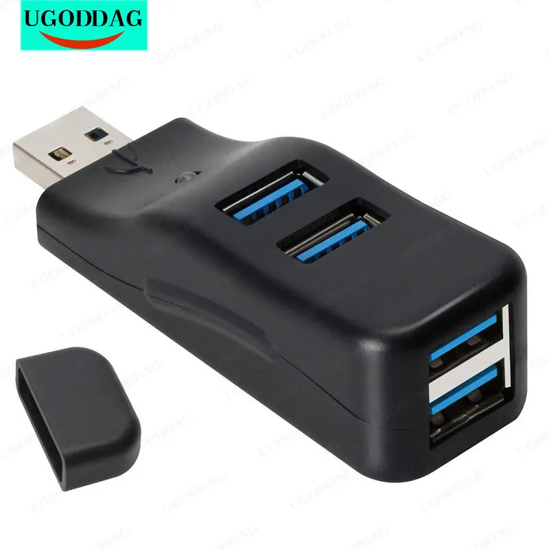 USB-3-0-2-0-HUB-Portable-4-Port-Data-Splitter-Expander-5Gbps-Fast-Data ...