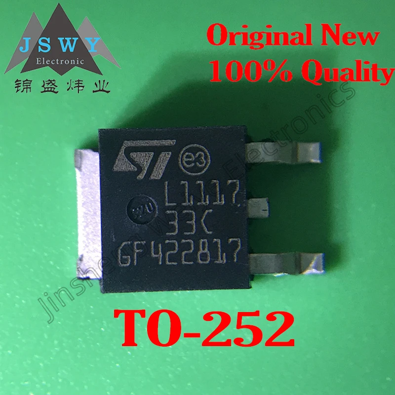 1~100PCS LD1117DT33CTR L111733C SMT TO-252 Low Differential Voltage ...