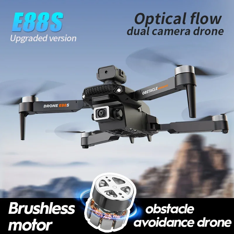 Upgraded-Drone-E88s-8K-Dual-Camera-WIFI-Optical-Flow-Dual-Lens-Obstacle ...