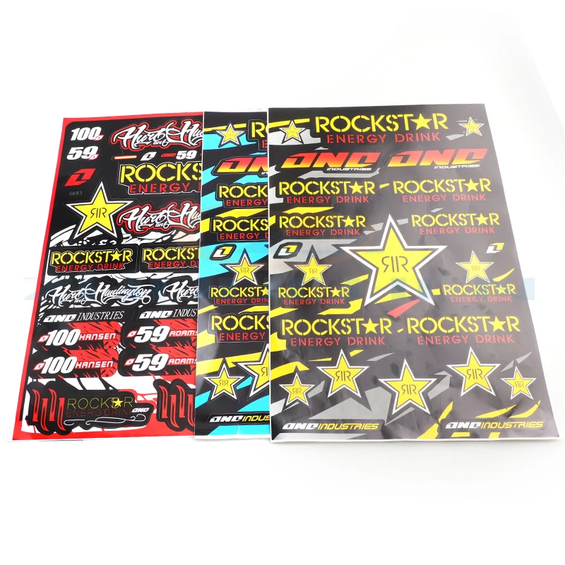 Car Helmet Motorcycle Stickers Moto for Rockstar Yamaha Honda Motocross ...