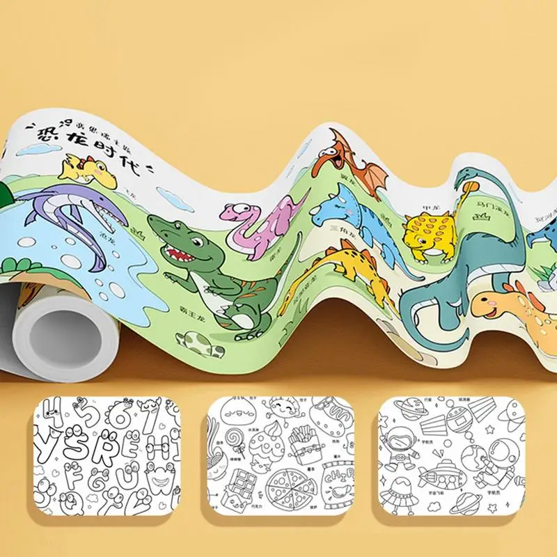 Coloring-Roll-Drawing-Paper-Roll-Wall-Mount-3-Meter-Painting-Coloring ...