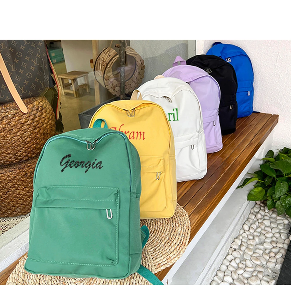 Simple-Student-Backpacks-Personalized-Name-Spring-and-Summer-Large ...