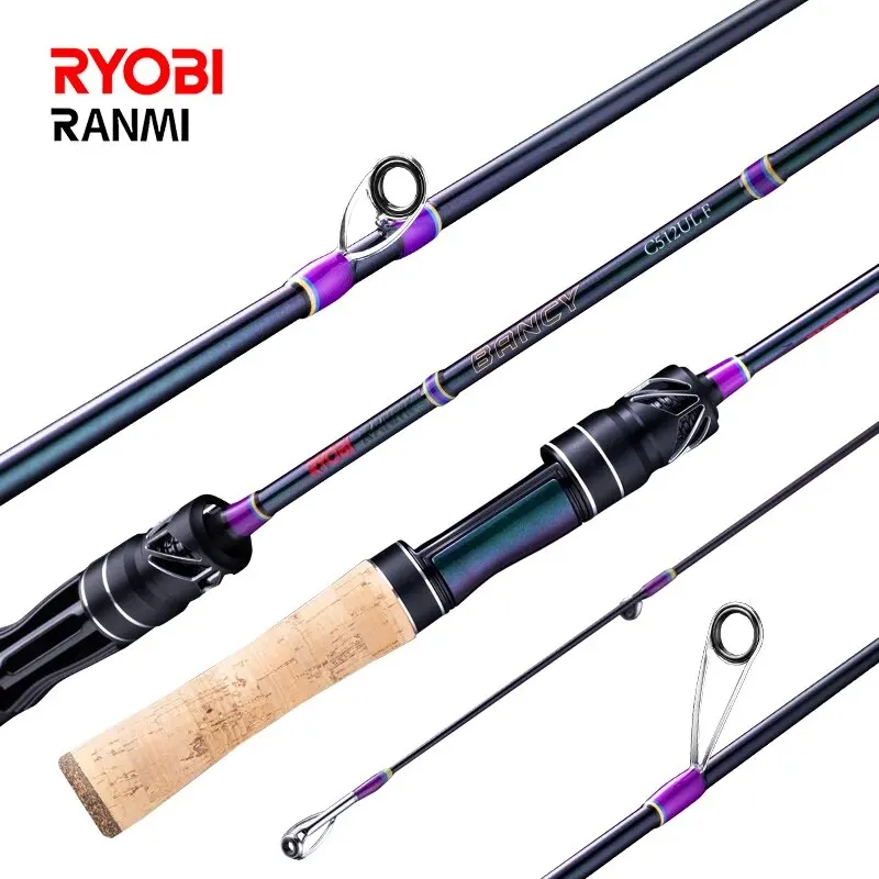 RYOBI-RANMI-Fuji-Fishing-Lure-Rod-UL-2-Sections-1-68m-1-8m-Solid-Tip ...