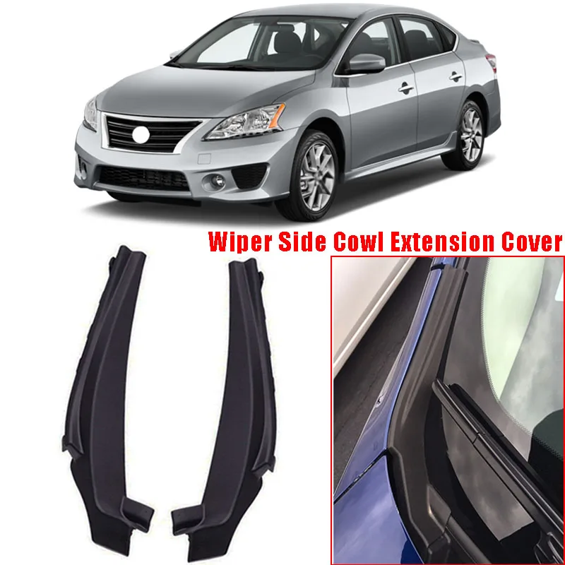 Car Front Wiper Side Cowl Extension Cover Windshields Accessories For ...