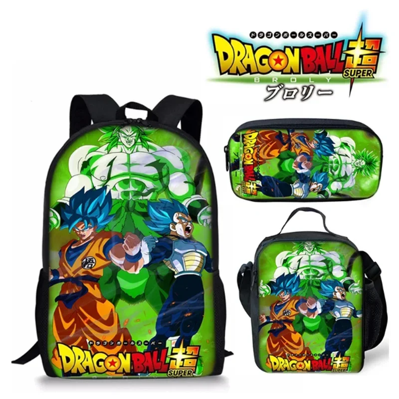 3pcs-set-17inch-Anime-Dragon-Ball-Z-Children-School-Bags-Orthopedic ...