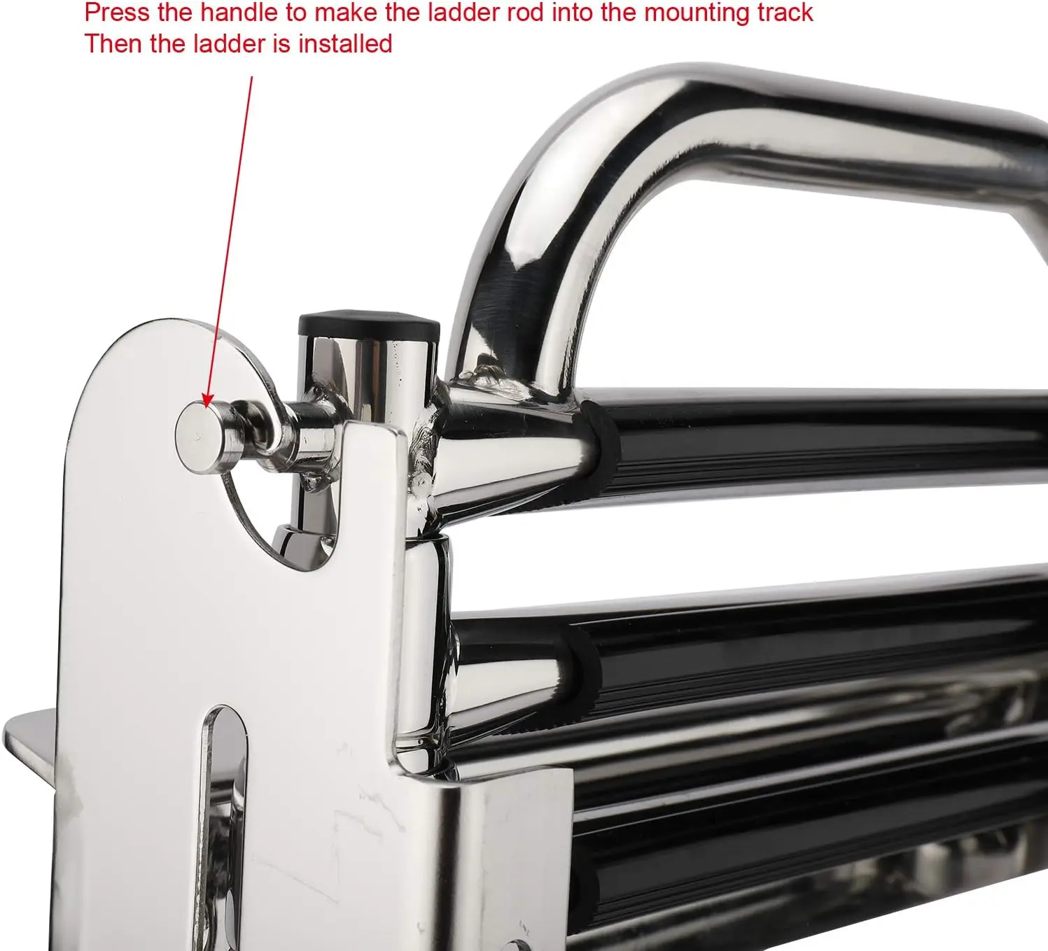 Steps Marine Boat Ladder with Spring Loaded Latch and Carry Handle ...