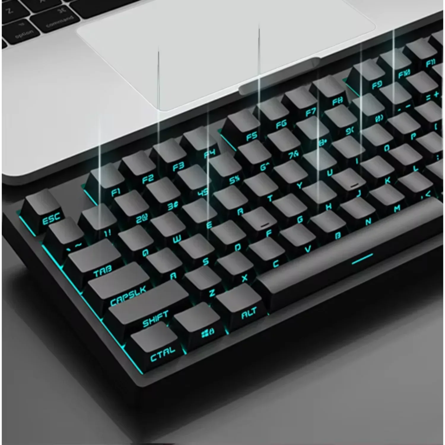 Translucent-Mechanical-Keyboard-Side-Engraved-Keycaps-Frosted-PBT ...