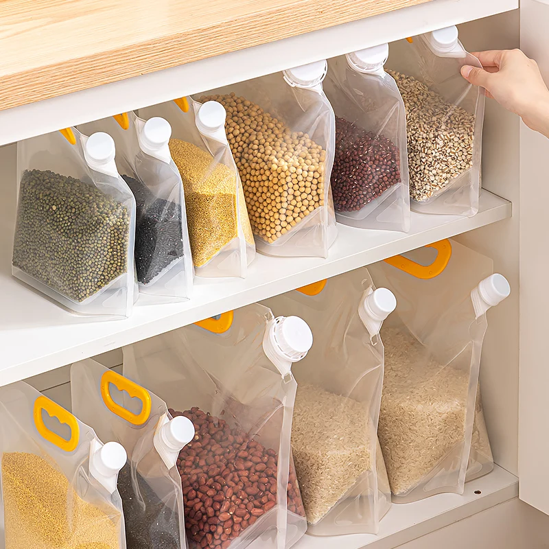 Grains Storage Packaging Bag Rice Dispenser Insect Proof Food Storage ...