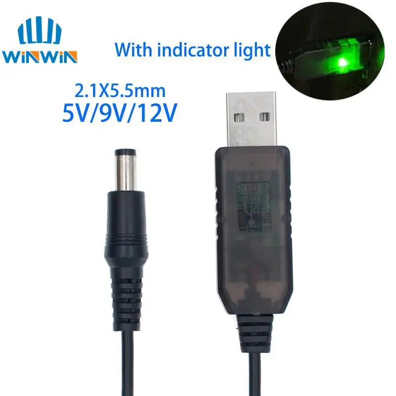 Usb-Power-Boost-Line-With-indicator-light-Dc-5V-To-Dc-9V-12V-Step-Up ...