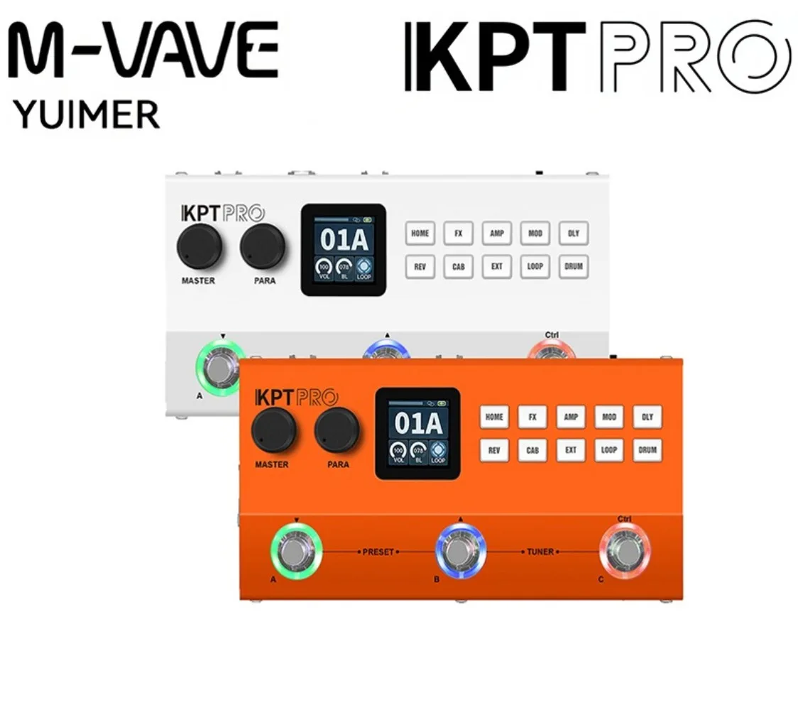 Yuimer KPT PRO 多機能ギターエフェクトペダル デュアルコア DSP、2000mAh バッテリー、XLR 出力、60 IRS ...
