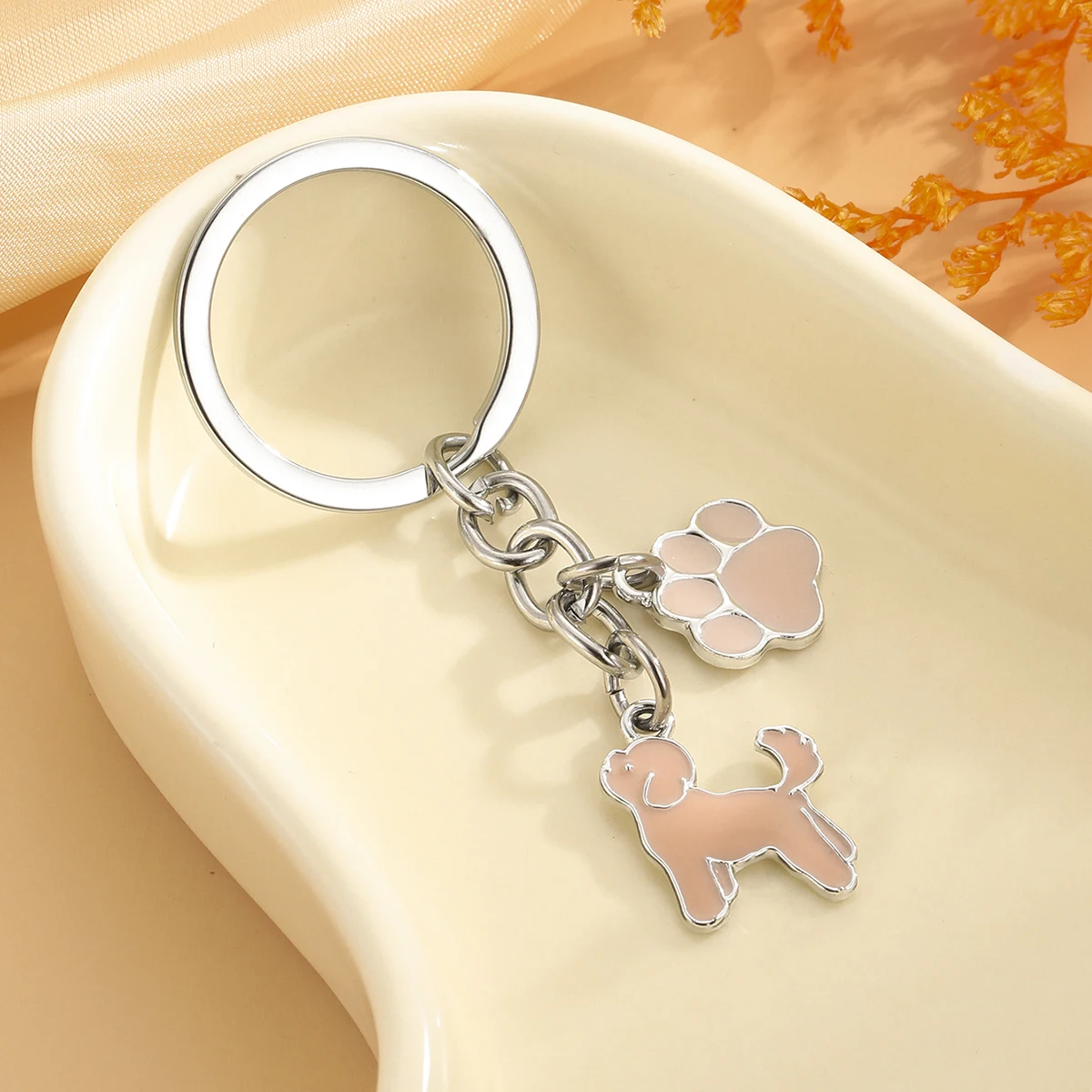 20pcs-Dog-Dog-Paw-Charm-Keychain-For-Bags-Small-Gift-Key-Chain-Jewelry ...