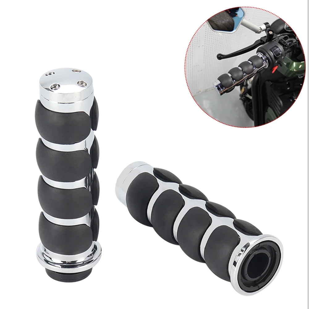 Motorcycle Handlebar Handle Bar End Hand Grips For Harle Cruiser ...