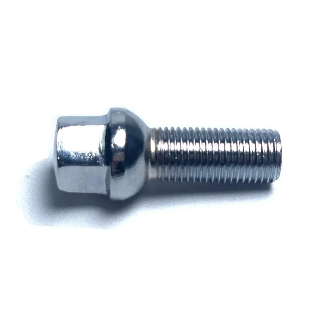 1pc-28mm-Lug-Bolts-Extra-Long-Bolts-M14x1-5-Ball-Seat-17mm-Hex-Chrome ...