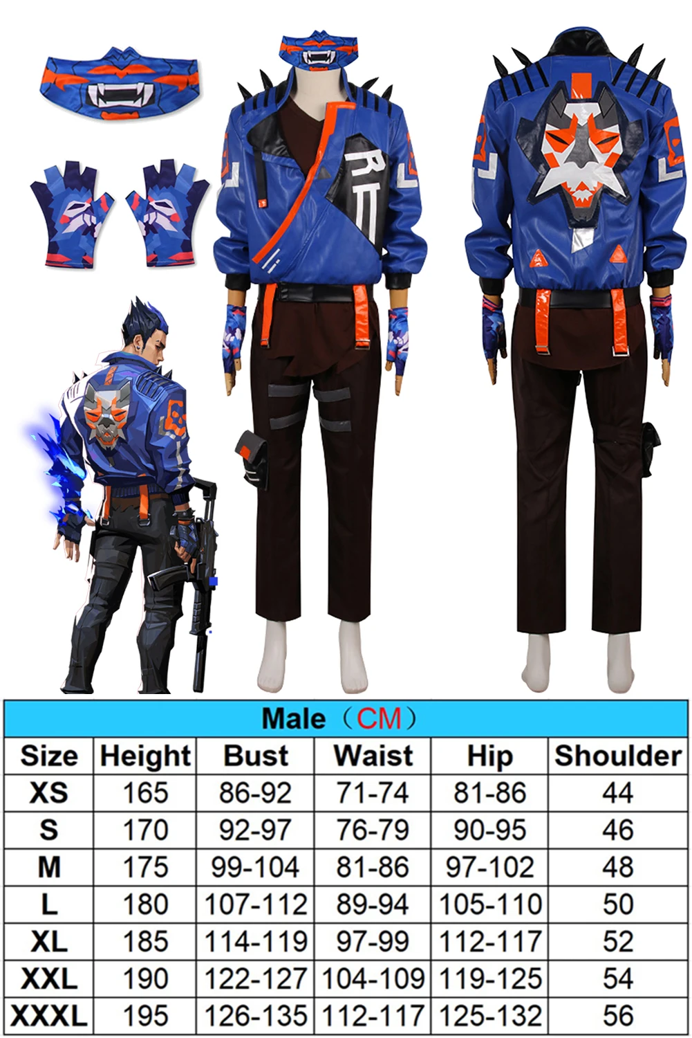 Disfraz de Cosplay de Yoru para hombre, juego de rol Valorant, trajes ...